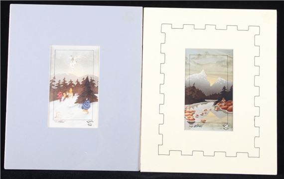 Ron Mitchell | Pair Of Original Lithographs | MutualArt