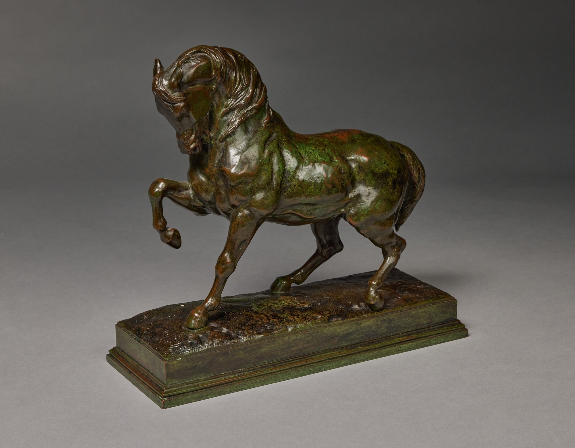 Antoine-Louis Barye | Cheval Turc No. 2 (antérieur droit levé, terrasse ...