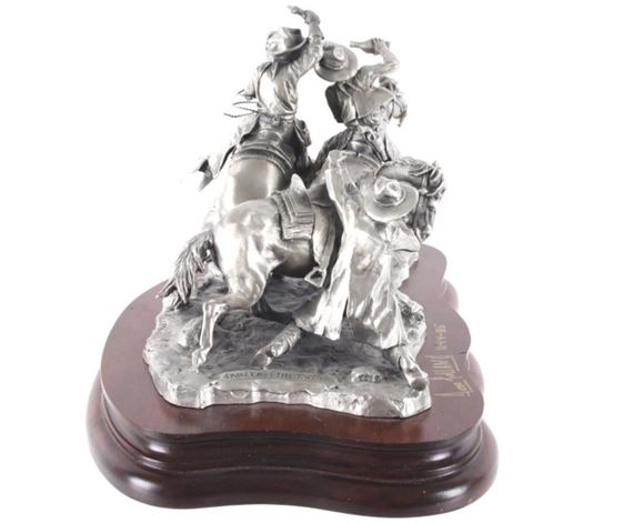 Donald Jack Polland | Painting The Town Pewter Sculpture (Circa 1975 ...