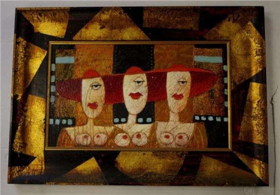 Franco Anselmi | Tre attricette (Three Starlets) | MutualArt