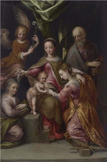Dirck Ravesteyn | The Mystic Marriage of Saint Catherine of Alexandria ...