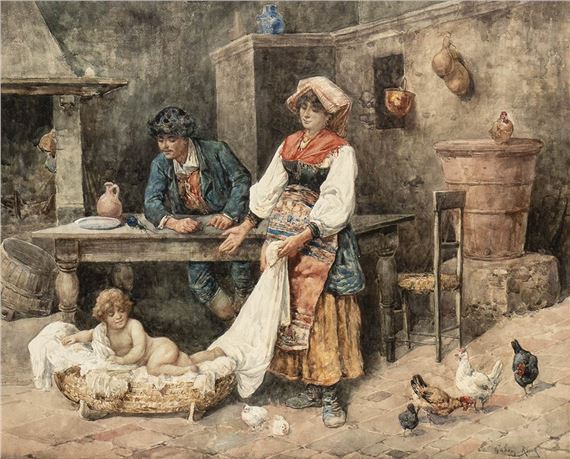 Giuseppe Gabani | Peasant family | MutualArt