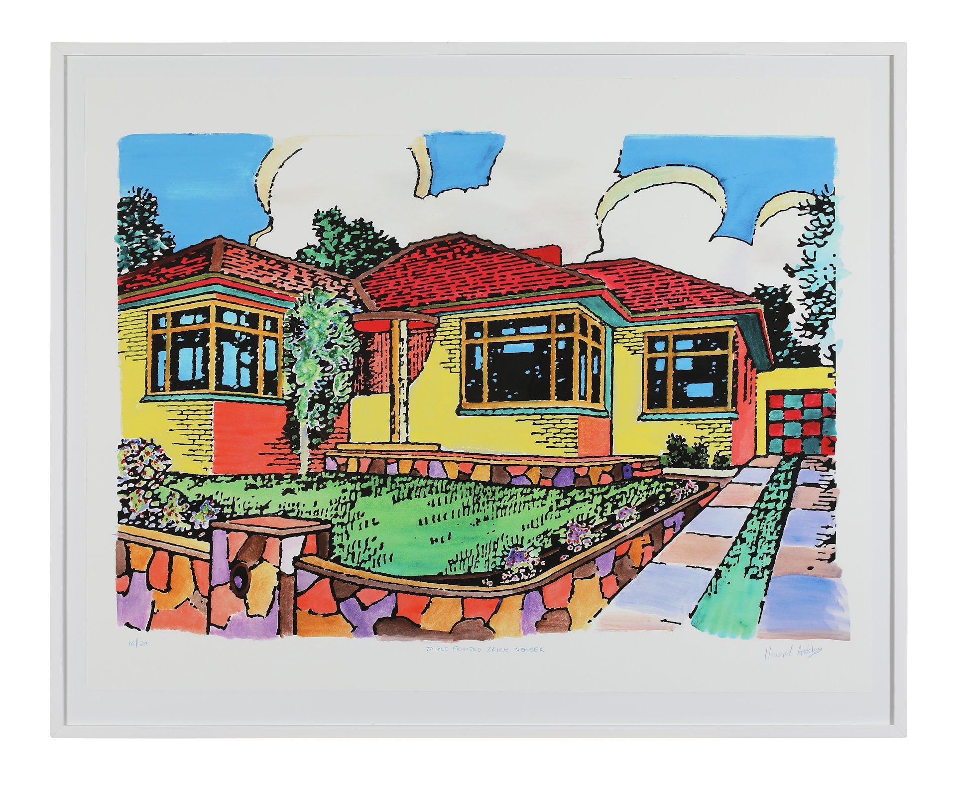 Howard Arkley | Triple Fronted Brick Veneer | MutualArt