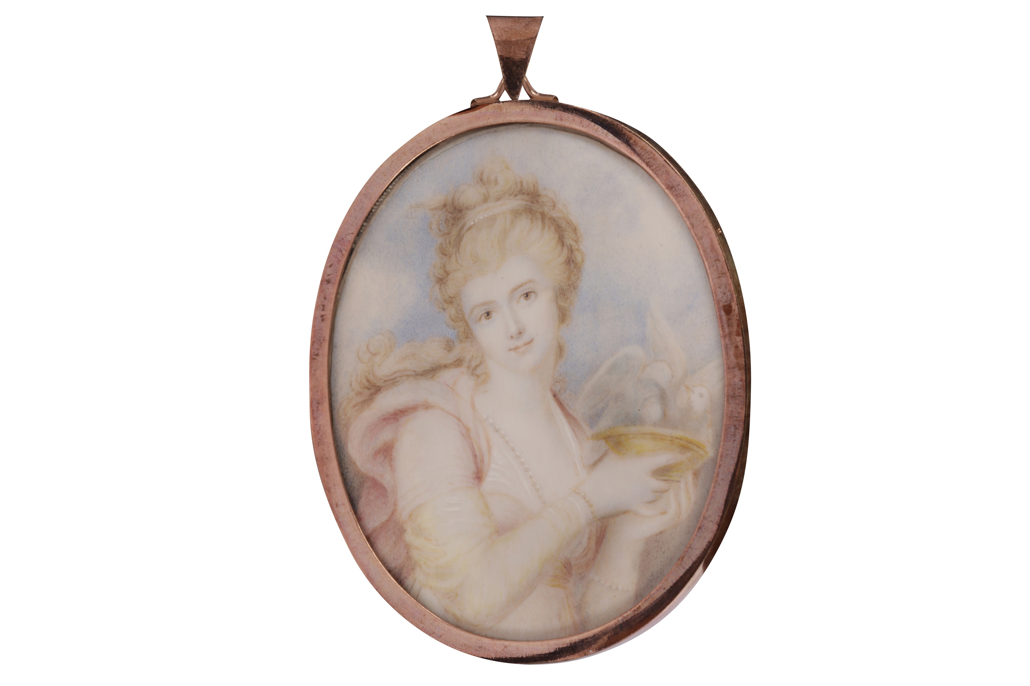 Richard Cosway | Portrait miniature of Georgiana Duchess of Devonshire ...