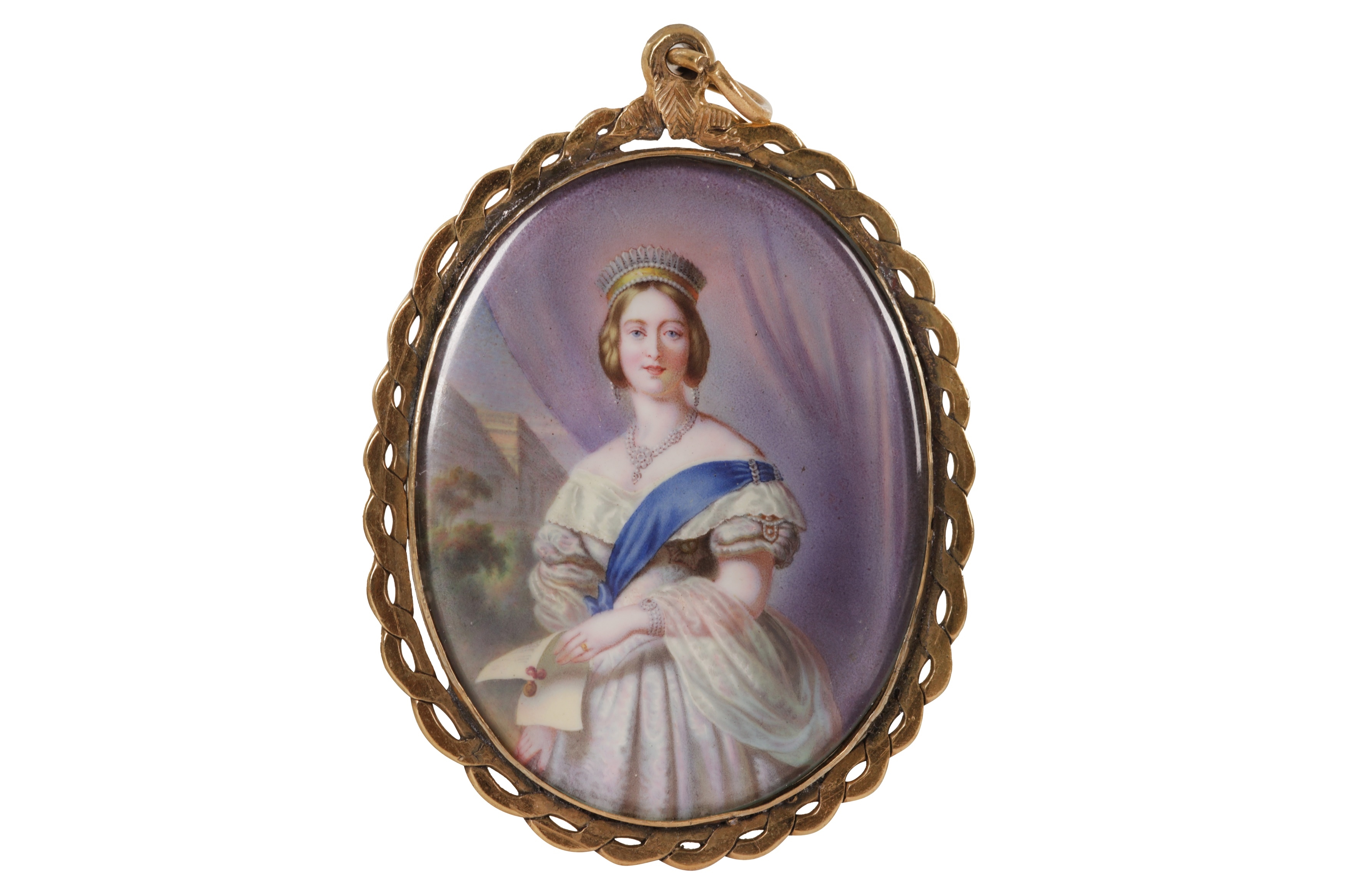 Franz Xaver Winterhalter | Portrait miniature of Queen Victoria | MutualArt