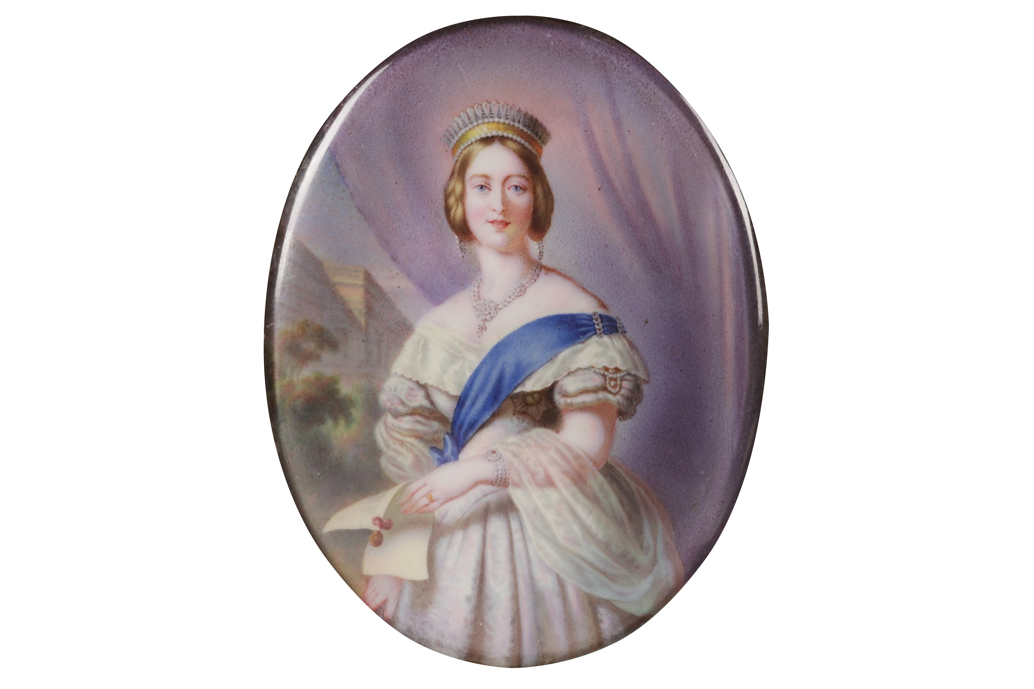 Franz Xaver Winterhalter | Portrait miniature of Queen Victoria | MutualArt