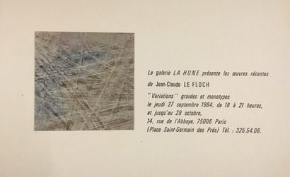 Jean-Claude Floch | LE FLOCH Jean-Claude Monotype on paper for (1984 ...