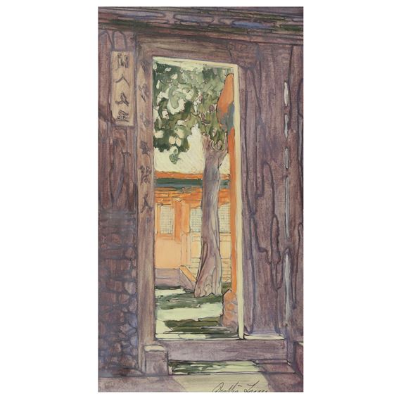 Bertha Lum | Temple Courtyard | MutualArt