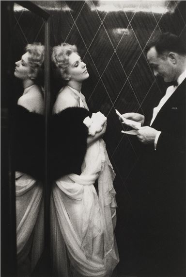 Edward Quinn | Kim Novak and Rupert Allan of Look Magazine in the lift ...
