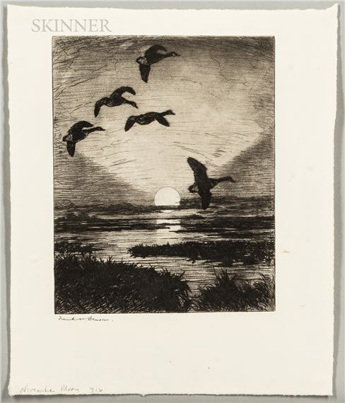 Frank Weston Benson | November Moon (1931) | MutualArt