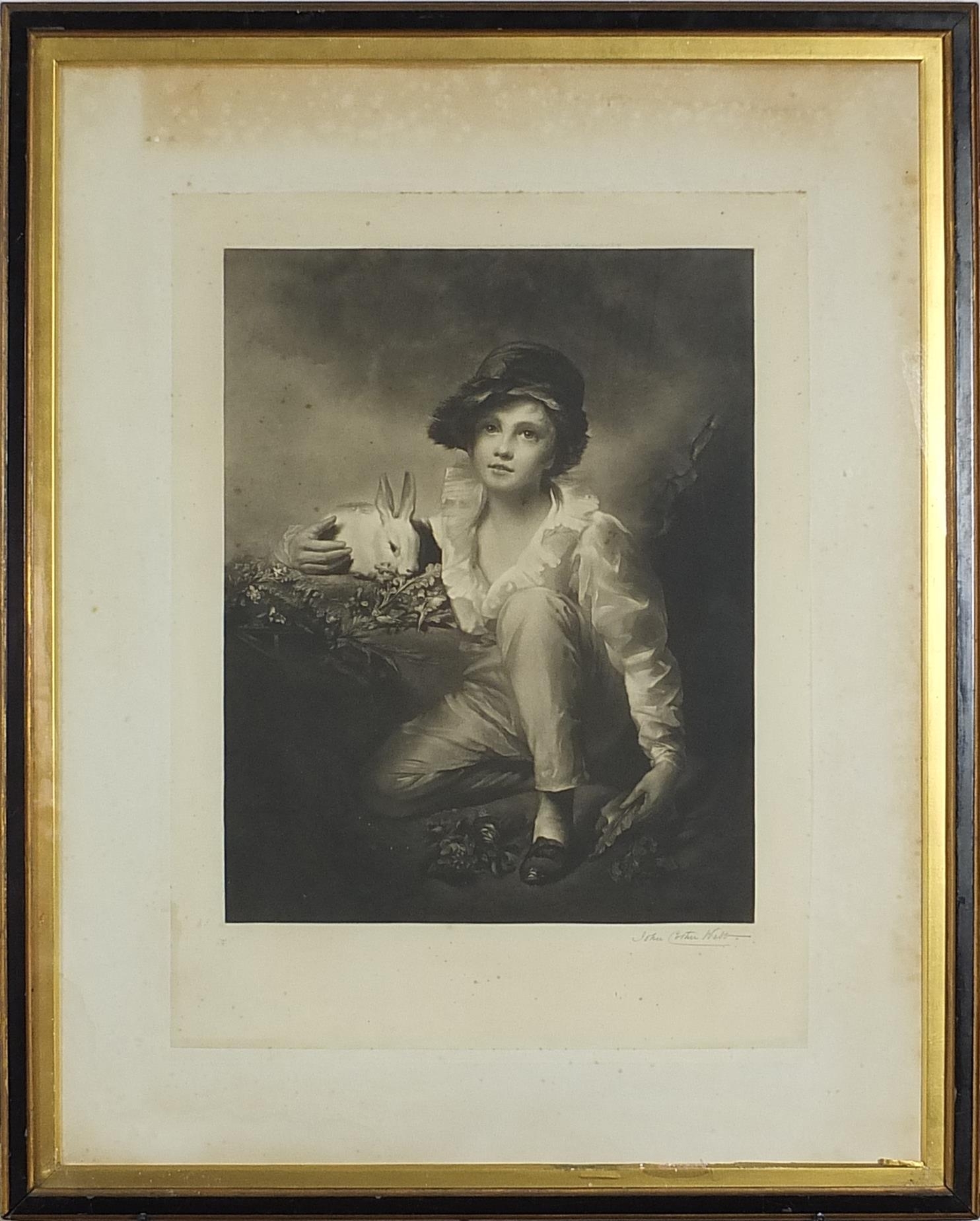 Henry Raeburn | After Henry Raeburn - Boy and rabbit | MutualArt