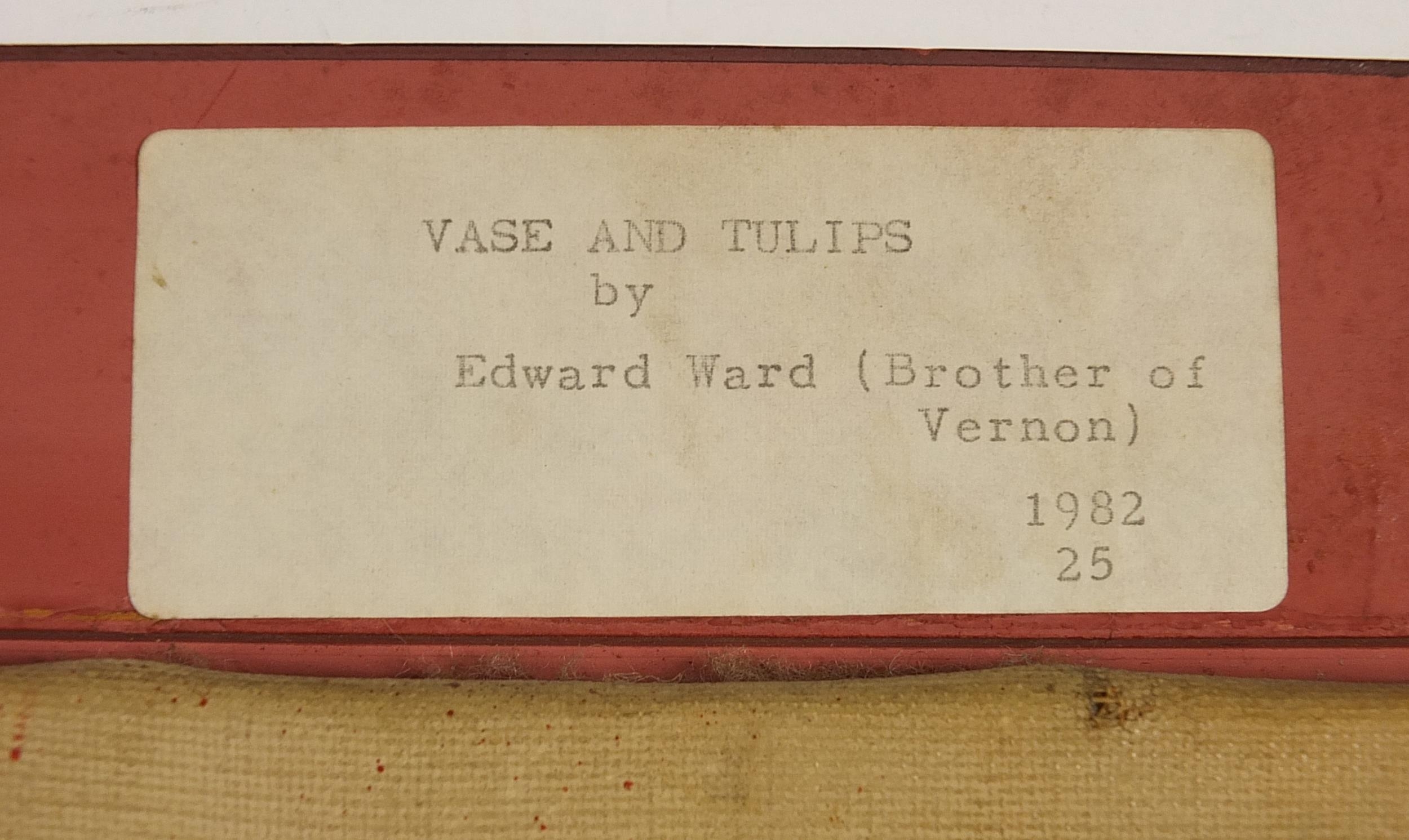 Edward Ward | Edward Ward - Still life vase and tulips | MutualArt