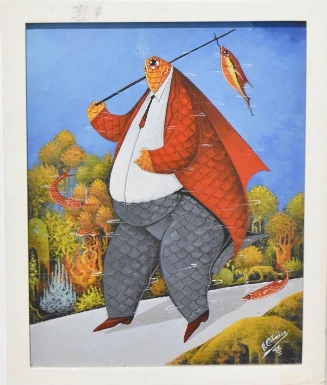 Andre Blaise | Fat Fish Going Fishing | MutualArt