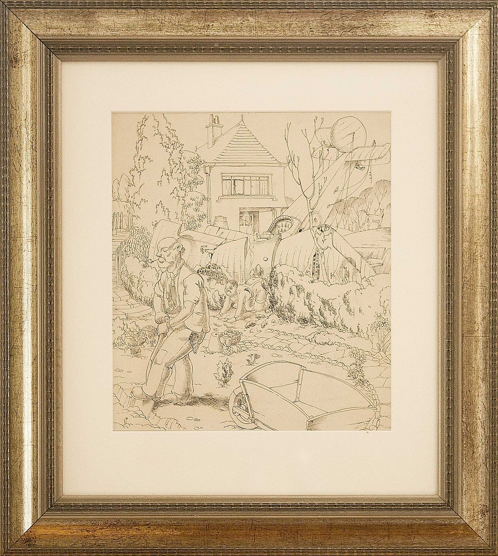Norman Neasom | The Impassive Gardener (1933) | MutualArt