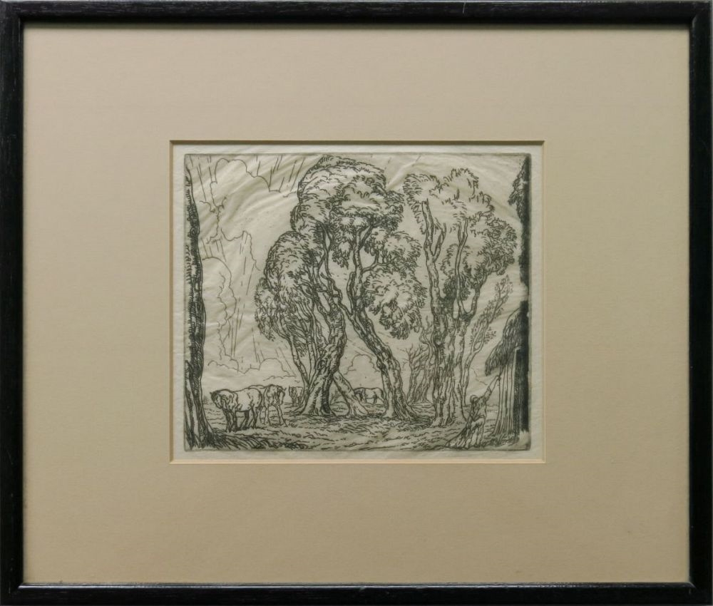 Anton Lock | horses in a field and horses in a clearing | MutualArt