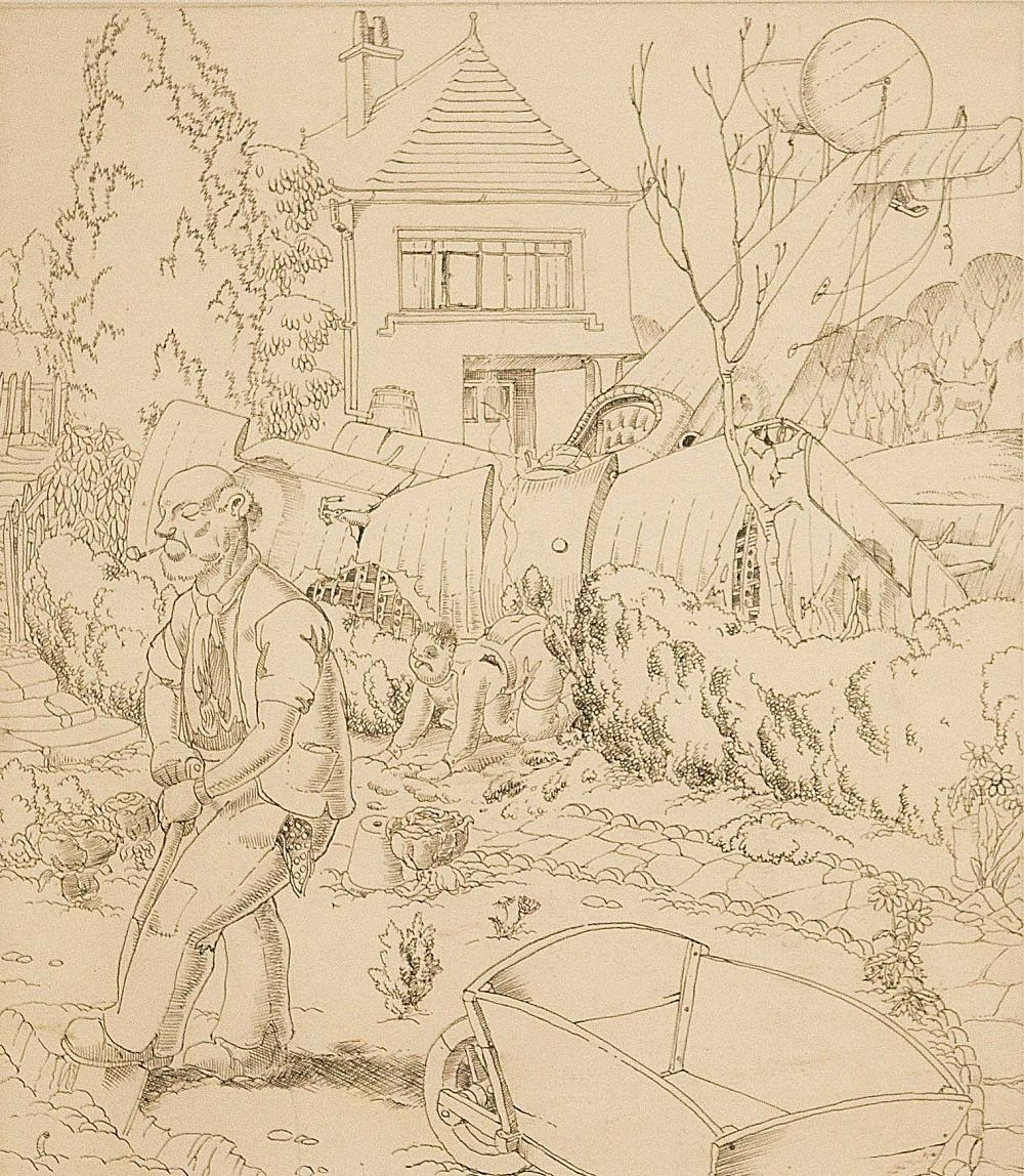 Norman Neasom | The Impassive Gardener (1933) | MutualArt