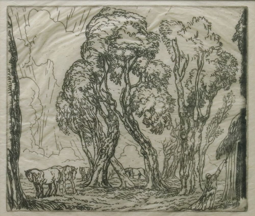 Anton Lock | horses in a field and horses in a clearing | MutualArt