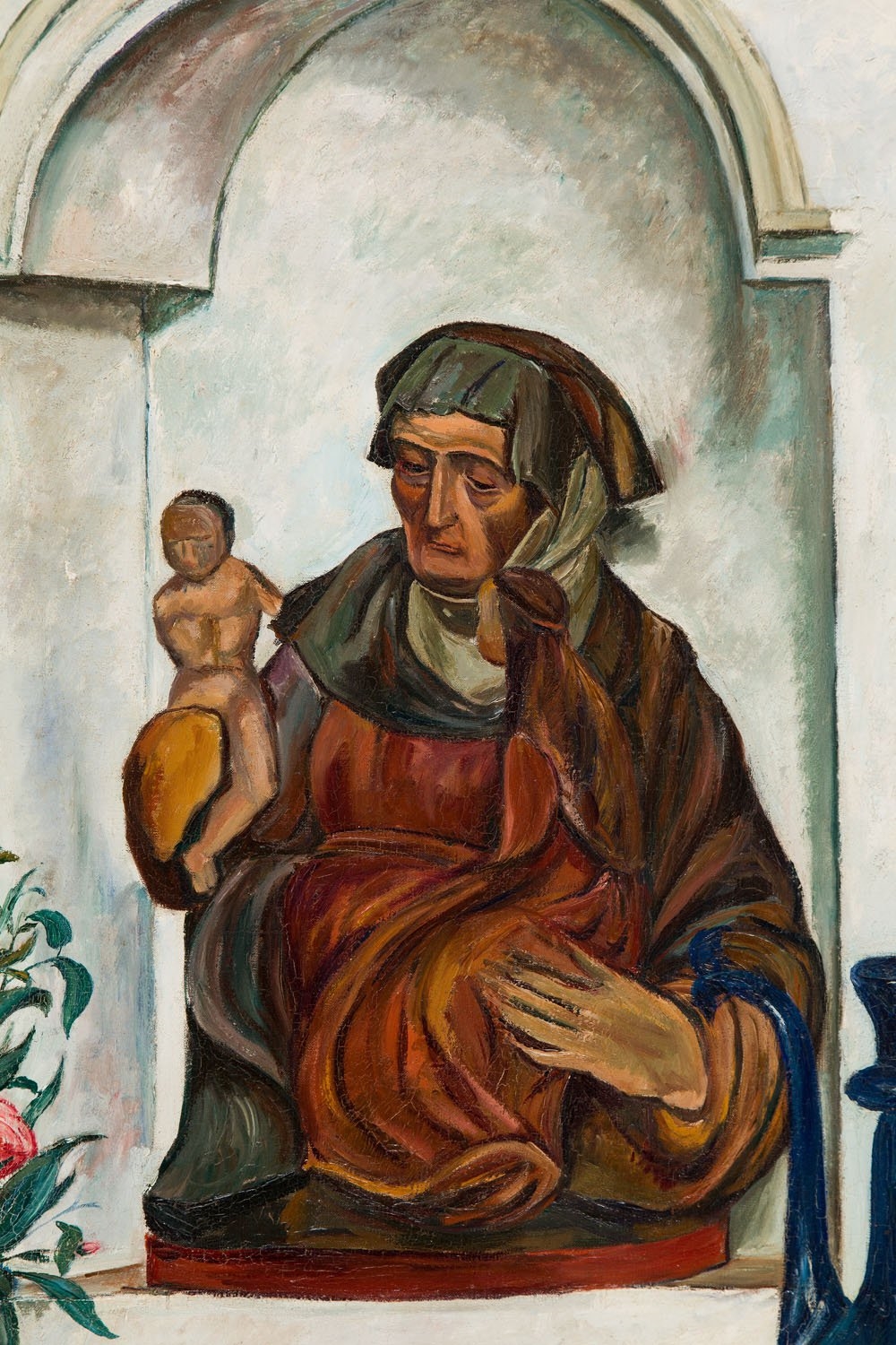 Simon Mondzain | Still life with Madonna (1927) | MutualArt