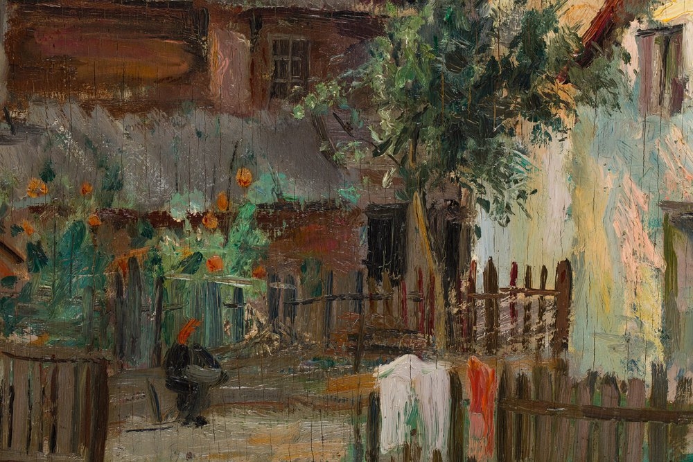 Eugeniusz Arct | Backyard in Kazimierz Dolny by the Vistula River (1934 ...