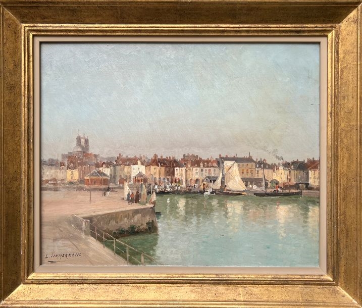 Louis Etienne Timmermans | The Port of Dieppe (?) | MutualArt