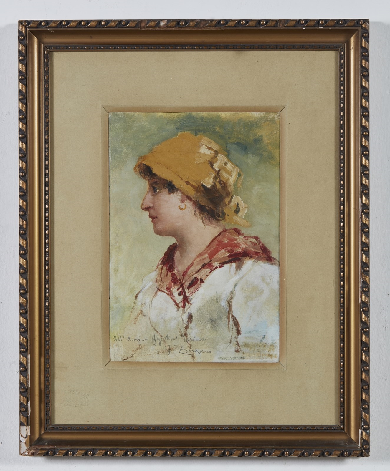 Fausto Zonaro | Portrait of a commoner woman | MutualArt