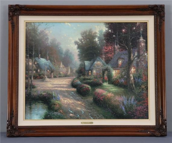 Thomas Kinkade | Cobblestone Lane I | MutualArt