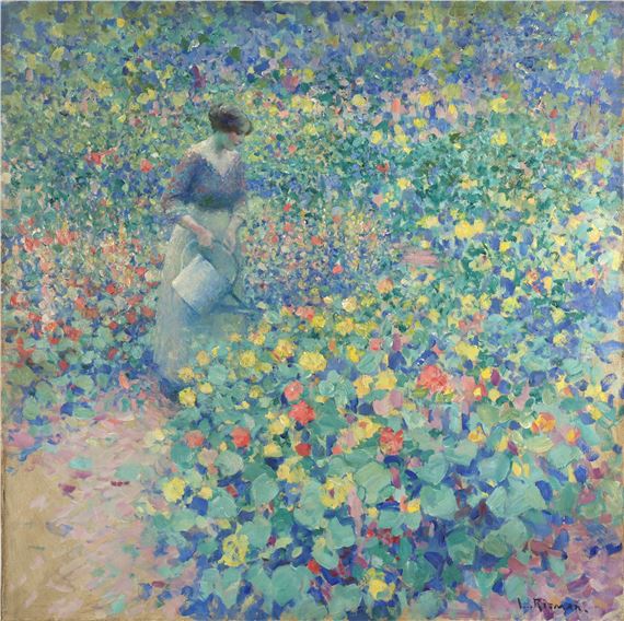 Louis Ritman | Watering the Garden | MutualArt