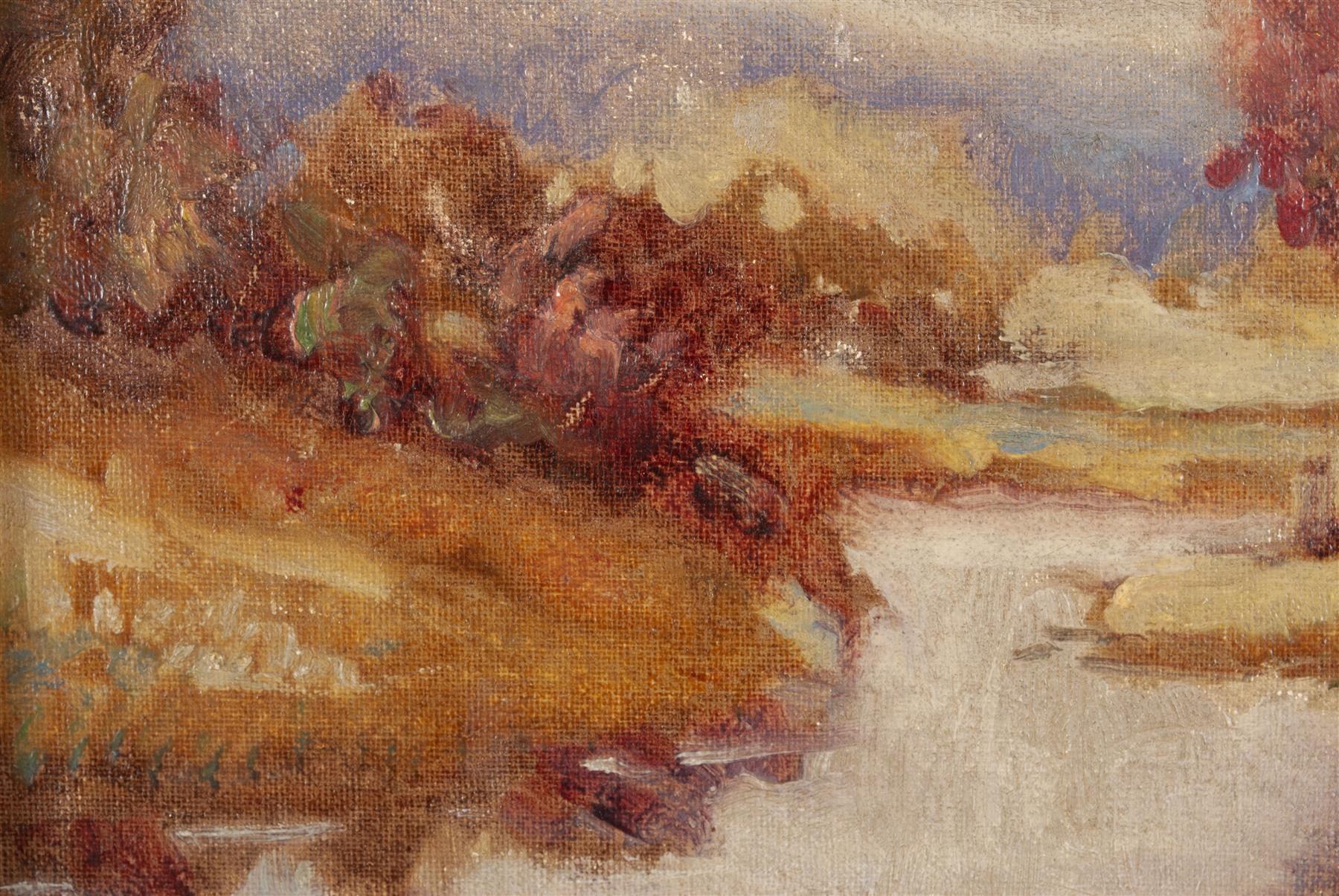 David Abercrombie Donaldson | Autumnal landscape scene with a buttery ...