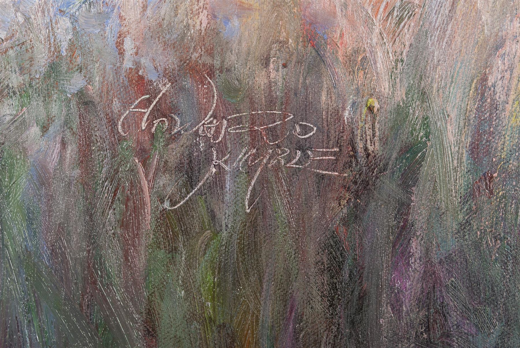 Howard Kimble | Two women stand together in a meadow in full bloom ...