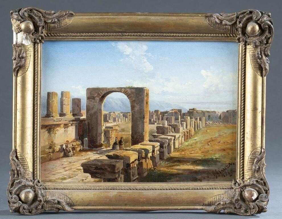 Giovanni Lanza | Ancient ruins (1860) | MutualArt