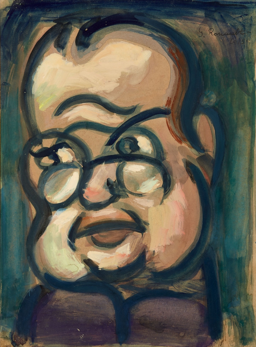 Georges Rouault | Homme aux lorgnons IV (1918) | MutualArt