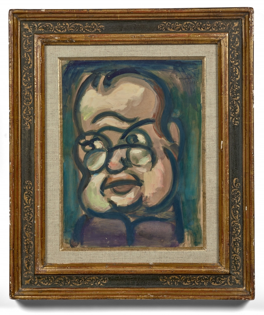 Georges Rouault | Homme aux lorgnons IV (1918) | MutualArt