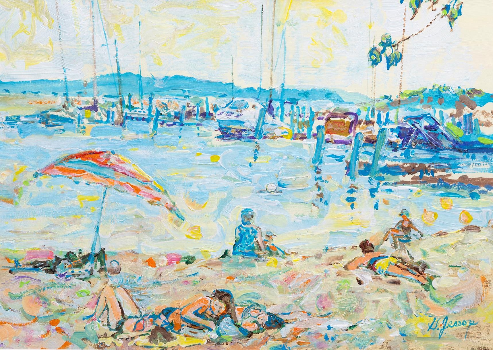 Gerald Jessop | Monet Beach | MutualArt