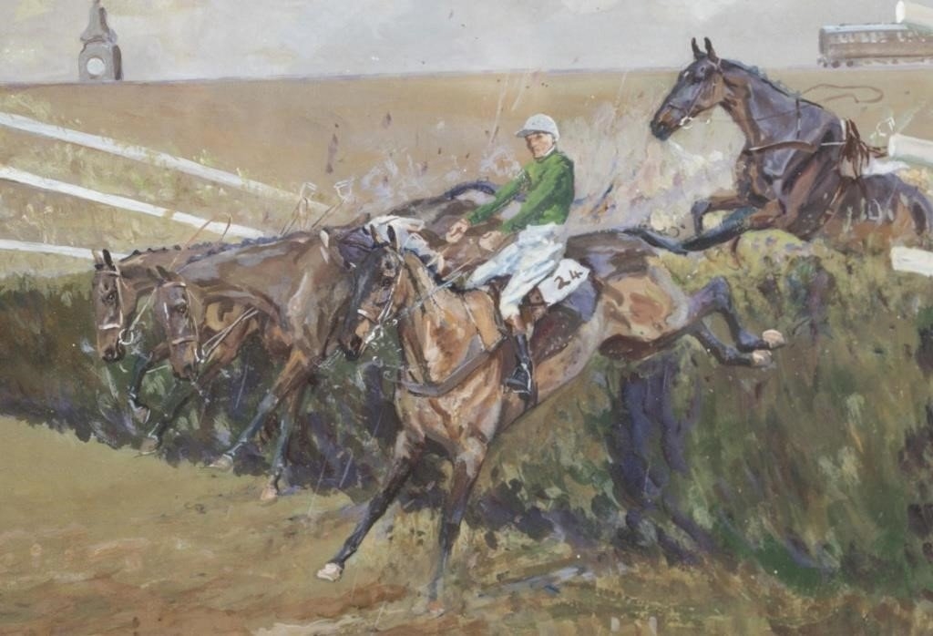 Michael Lyne | Grand National, Canal Turn (1947) | MutualArt