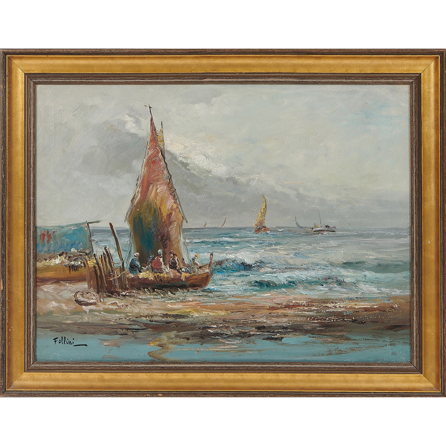 Carlo Follini | Seascape (Circa 1930) | MutualArt