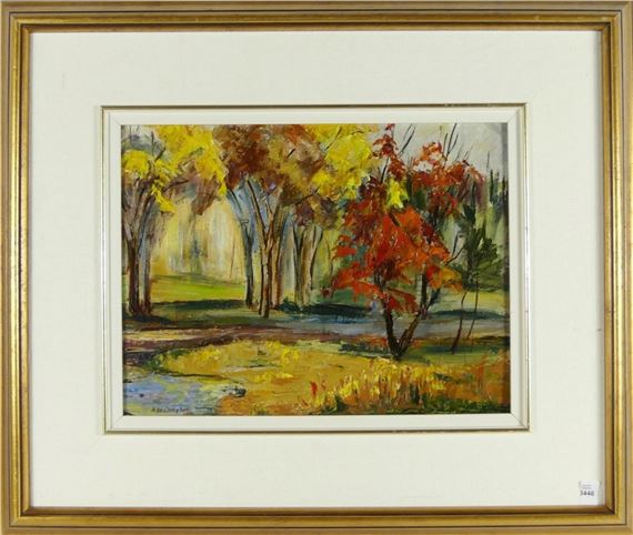 Alfred William Campbell | Untitled: Landscape in Autumn | MutualArt