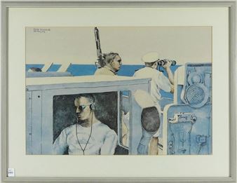 Alex Colville | Study for Dog in Car (1999) | MutualArt