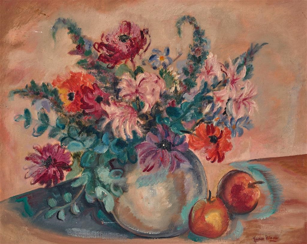 Susan Blake | Still Life with Flowers & Vase | MutualArt