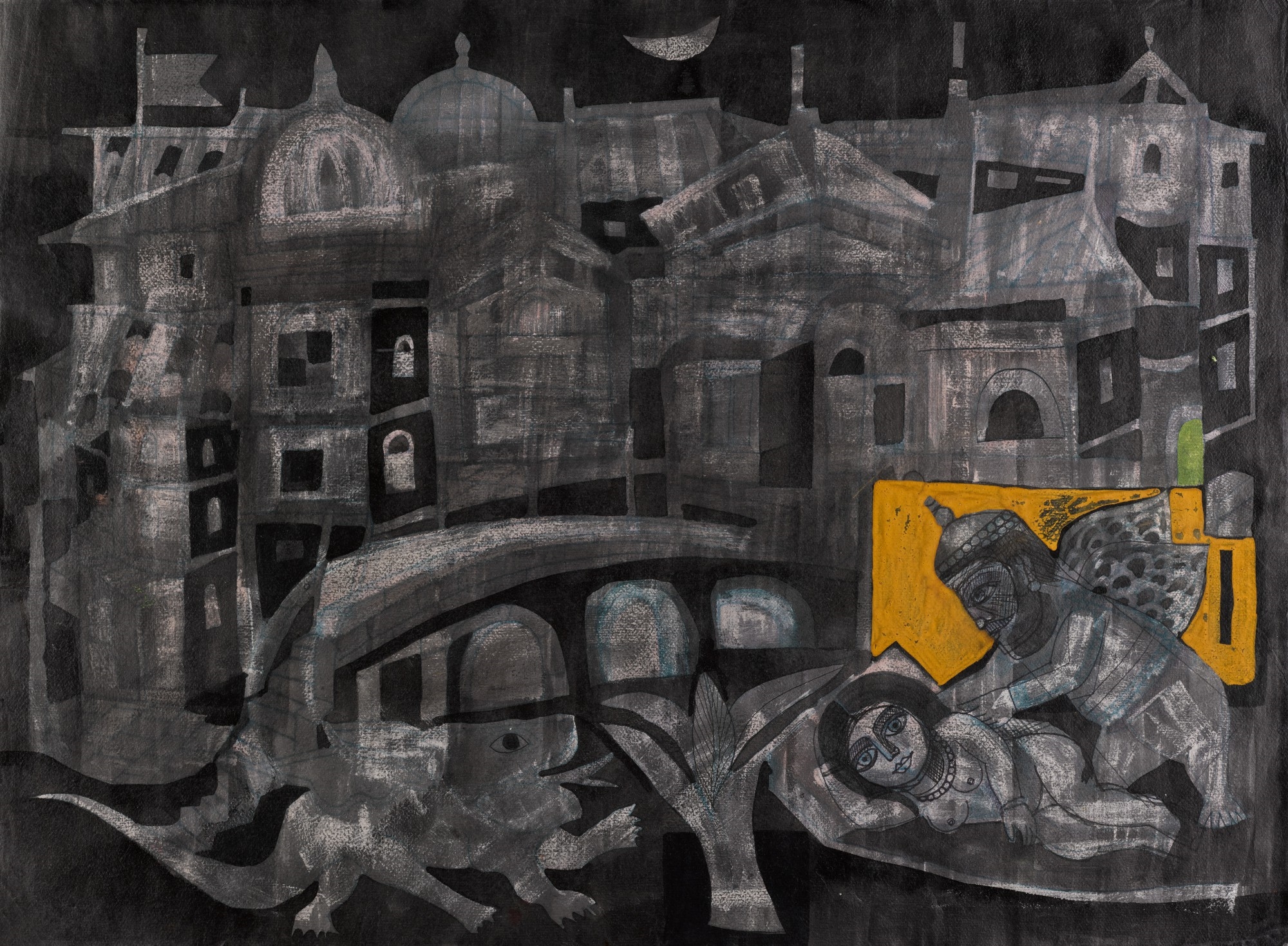 Badri Narayan | Bird of the inner eye (1974) | MutualArt