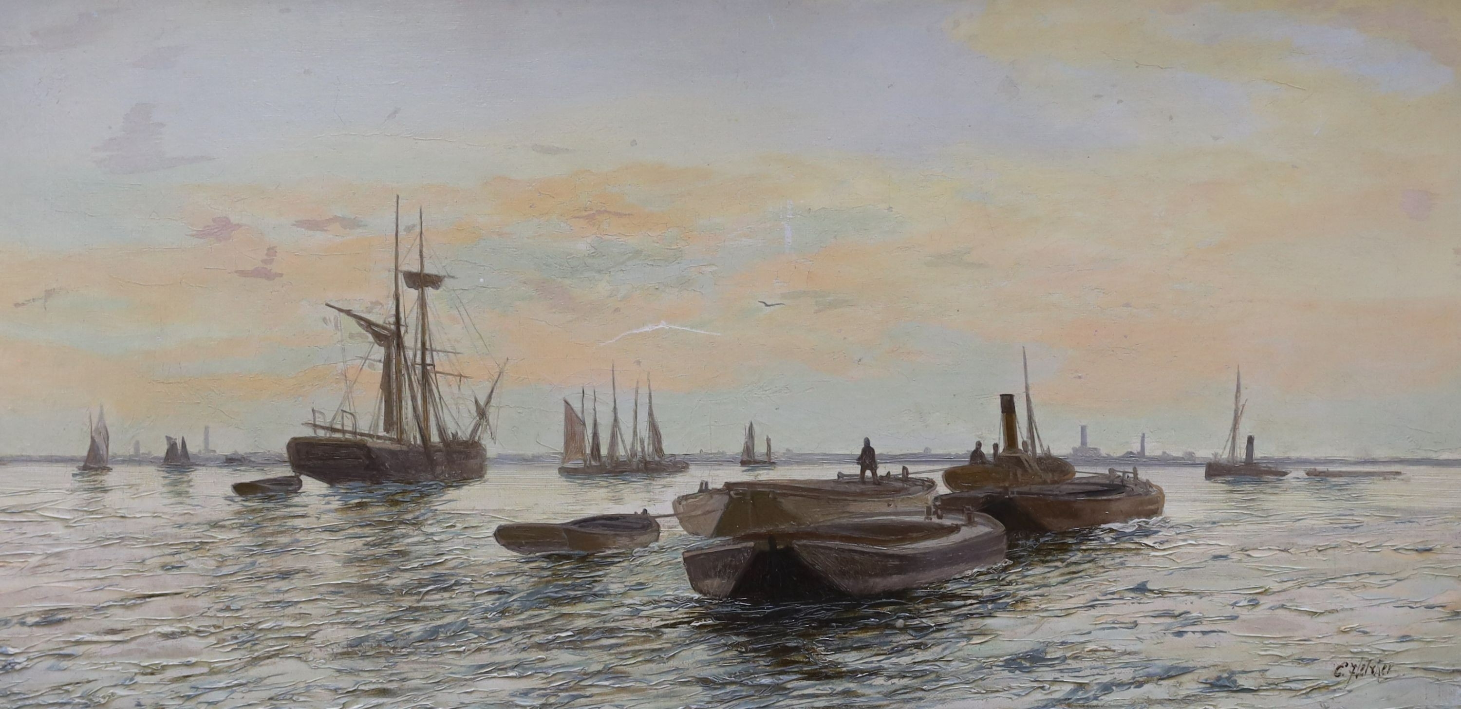 Edward Henry Eugene Fletcher | 'The Lower Reaches of the Thames ...