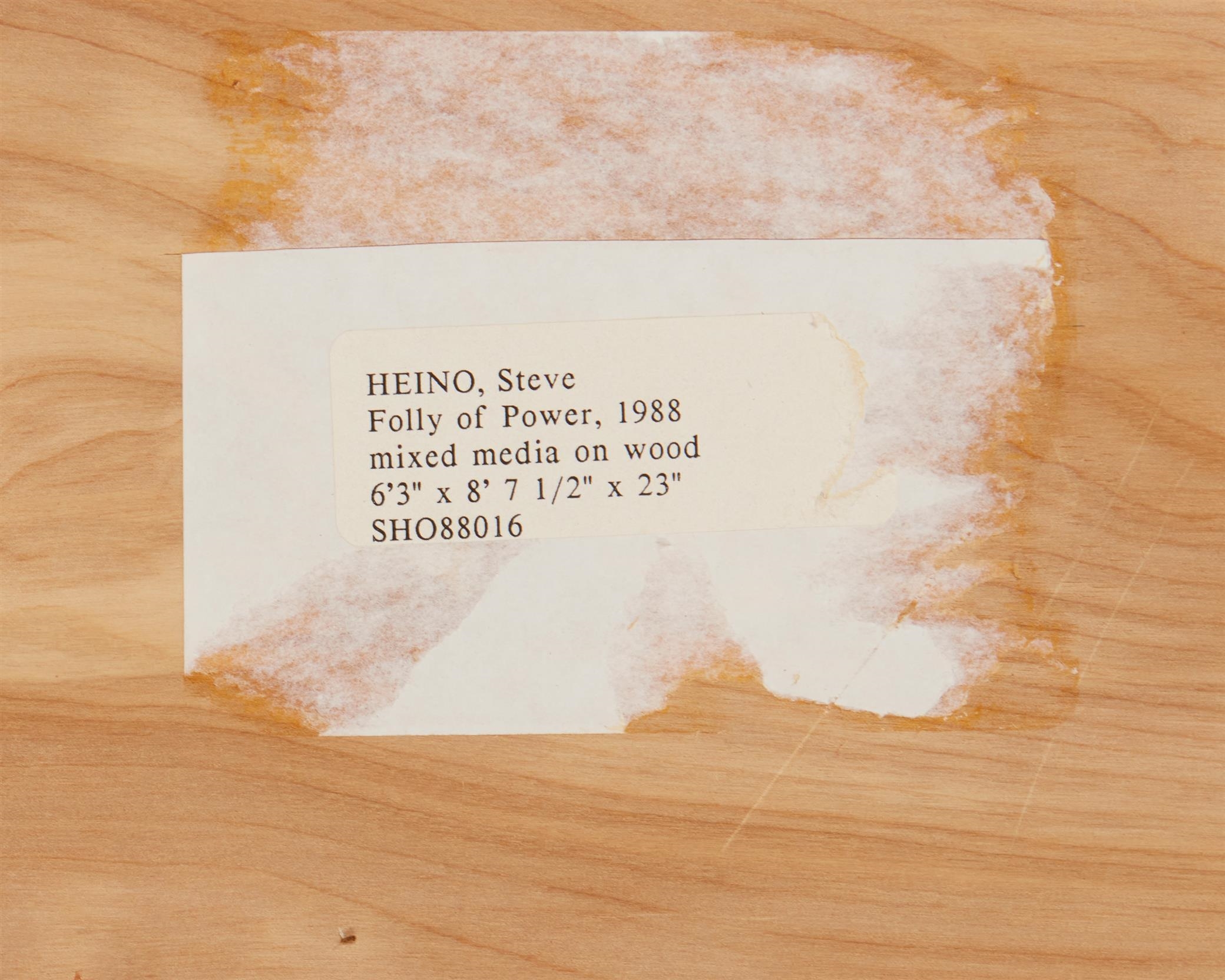 Steve Heino | Folly Of Power (1988) | MutualArt