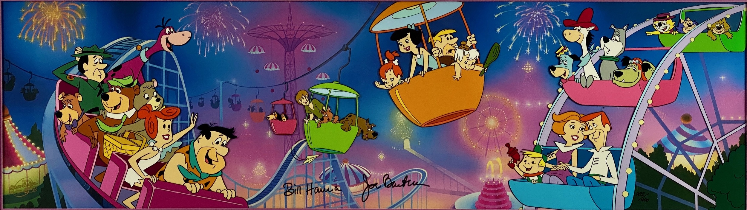 Hanna Barbera | Theme Park Hanna Barbera Animation Cel | MutualArt