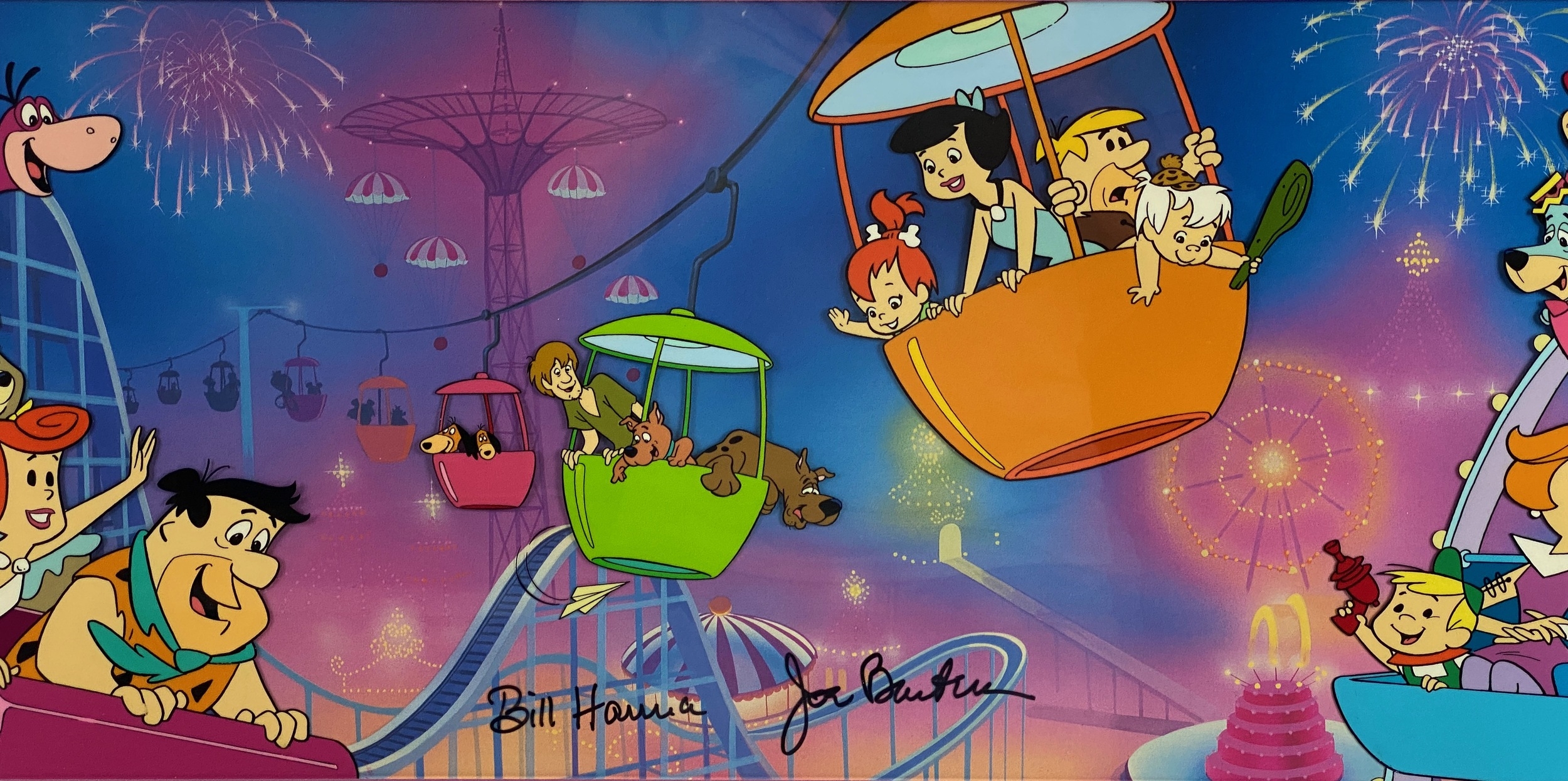 Hanna Barbera | Theme Park Hanna Barbera Animation Cel | MutualArt