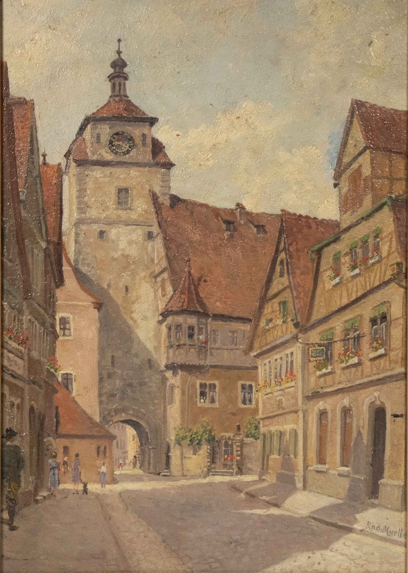 Rudolf Carl Mueller | Center of a Bavarian Medieval Town | MutualArt