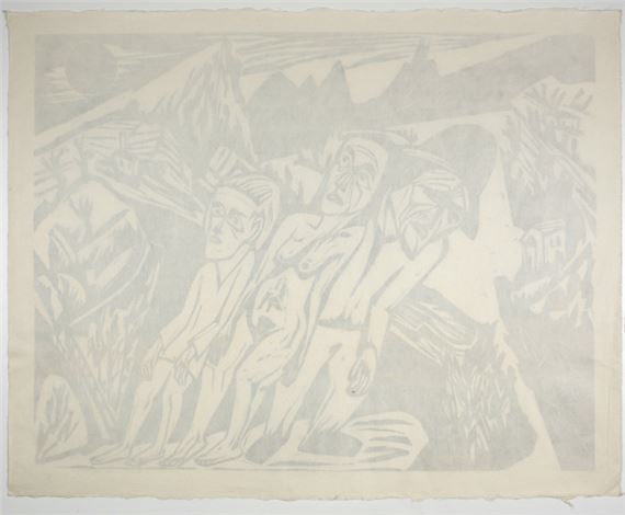 Hermann Scherer | Figuren in Landschaft (1925 - 1926) | MutualArt