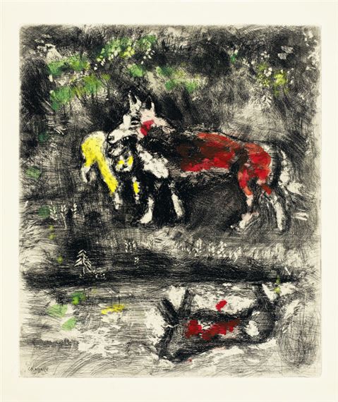 Marc Chagall | La Fontaine - Fables Eaux-fortes originales de Marc ...
