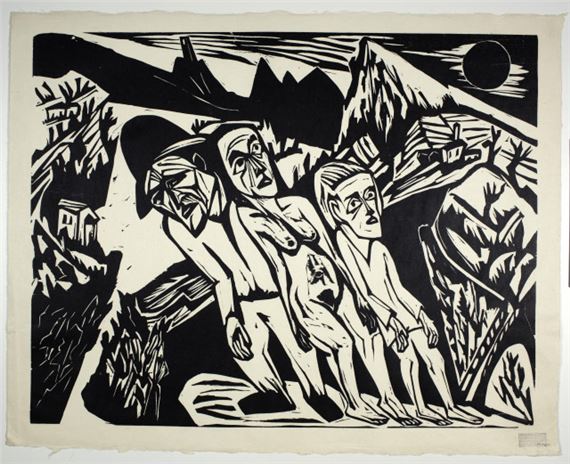 Hermann Scherer | Figuren in Landschaft (1925 - 1926) | MutualArt