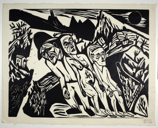 Hermann Scherer | Figuren in Landschaft (1925 - 1926) | MutualArt