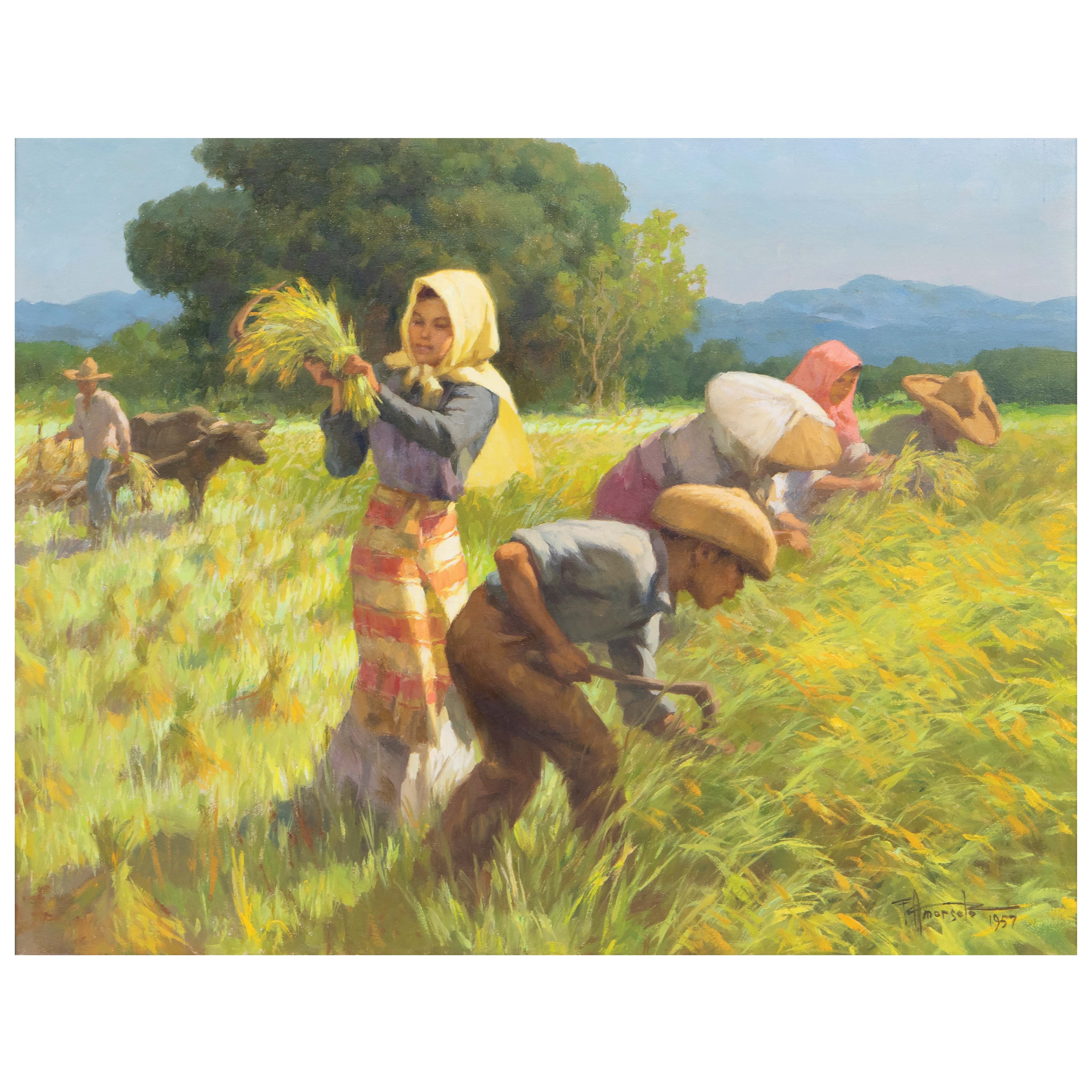 Filipino Farmer Painting