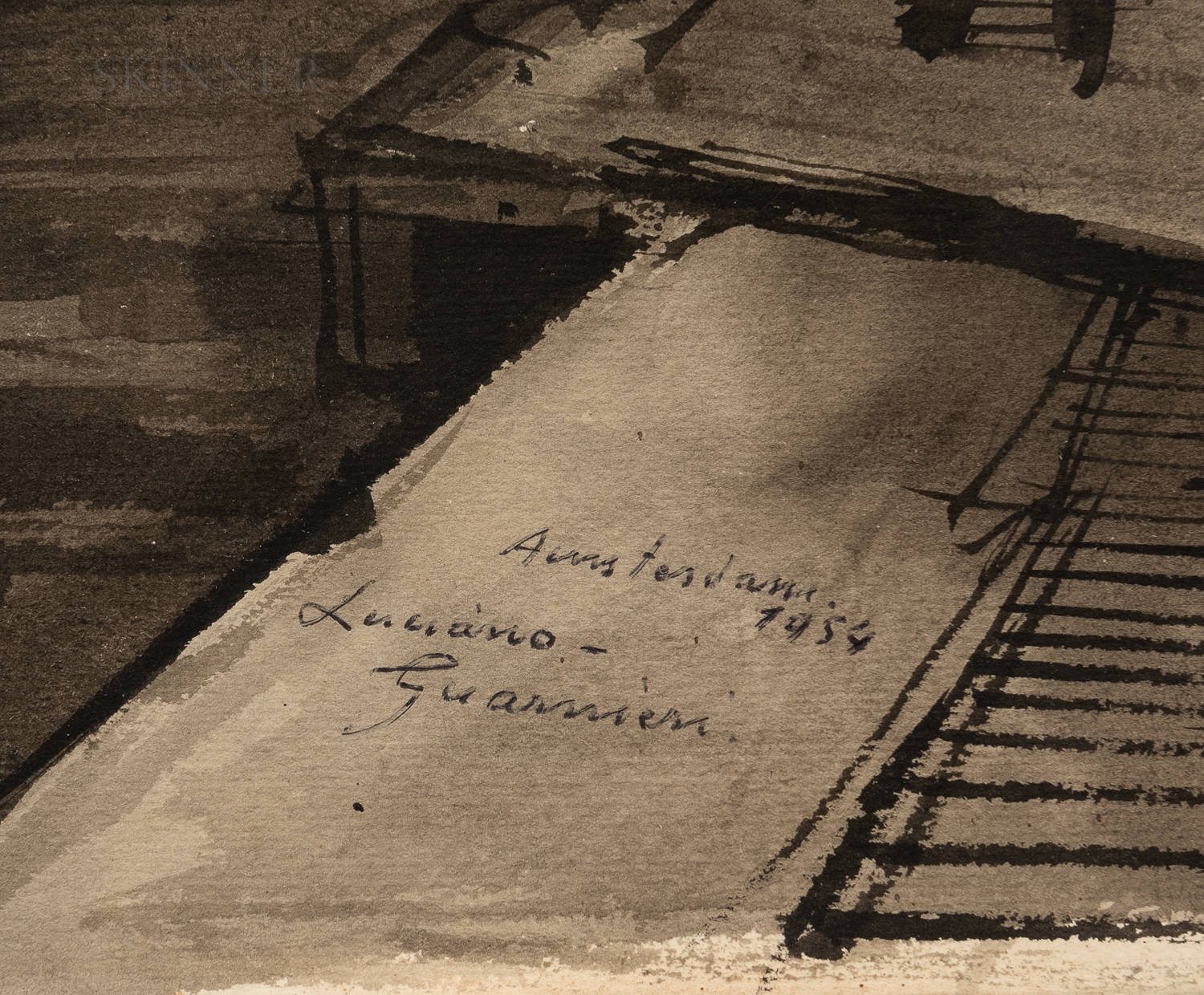 Luciano Guarnieri | Amsterdam Canal. | MutualArt